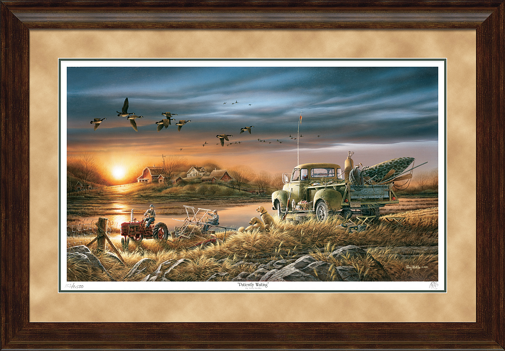 Wild Wings Patiently Waiting Encore Framed Print by Terry Redlin | Bass ...